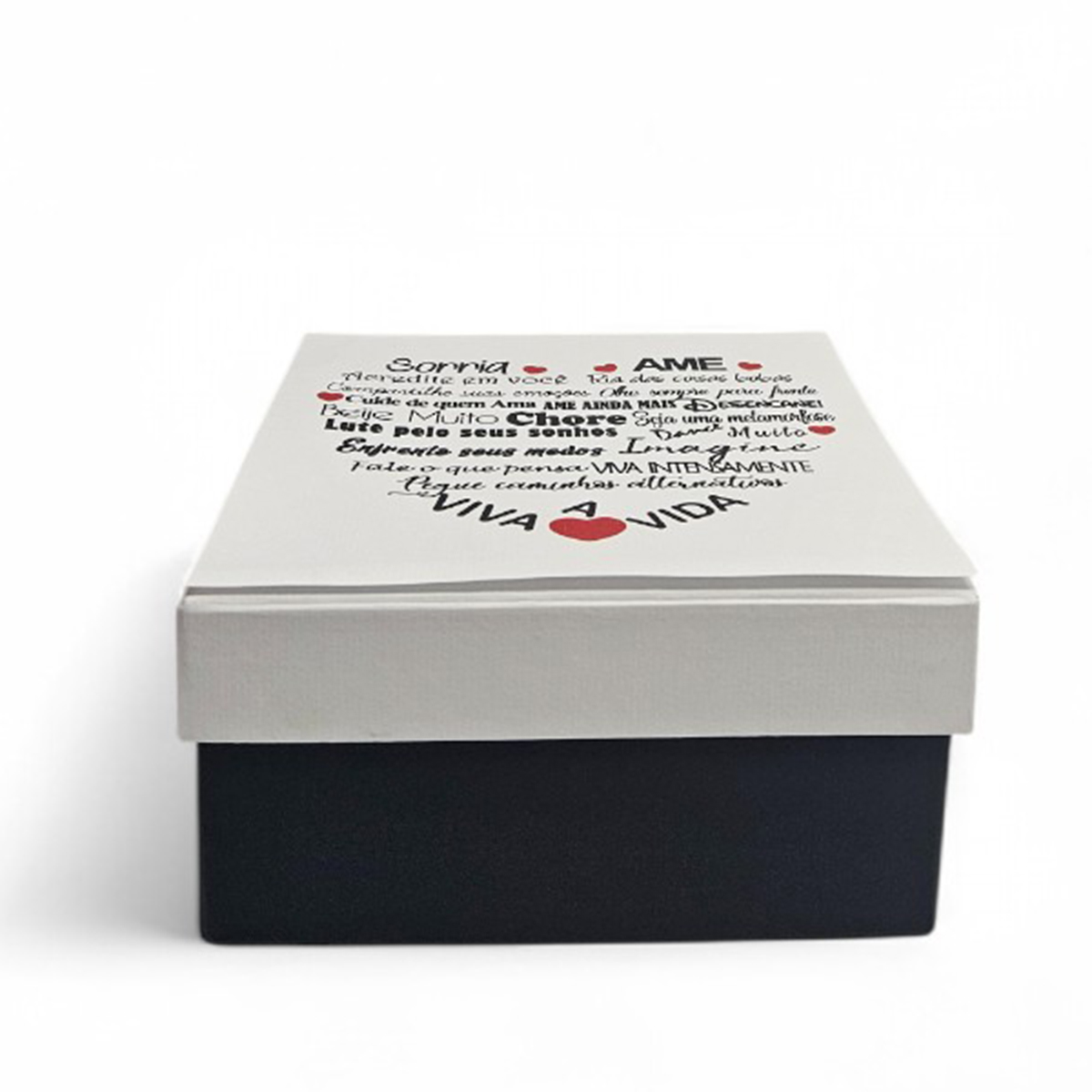 Caixa de Presente 15x20x8 Cartonada Mensagem 17 Sorria Ame Acredite ...