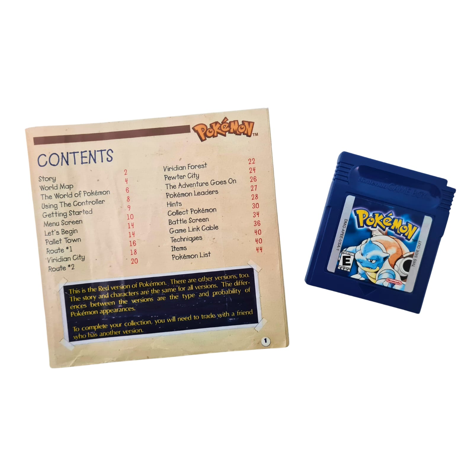 Jogo Nintendo Game Boy Color Pokemon Blue Version + Manual - Nintendo ...