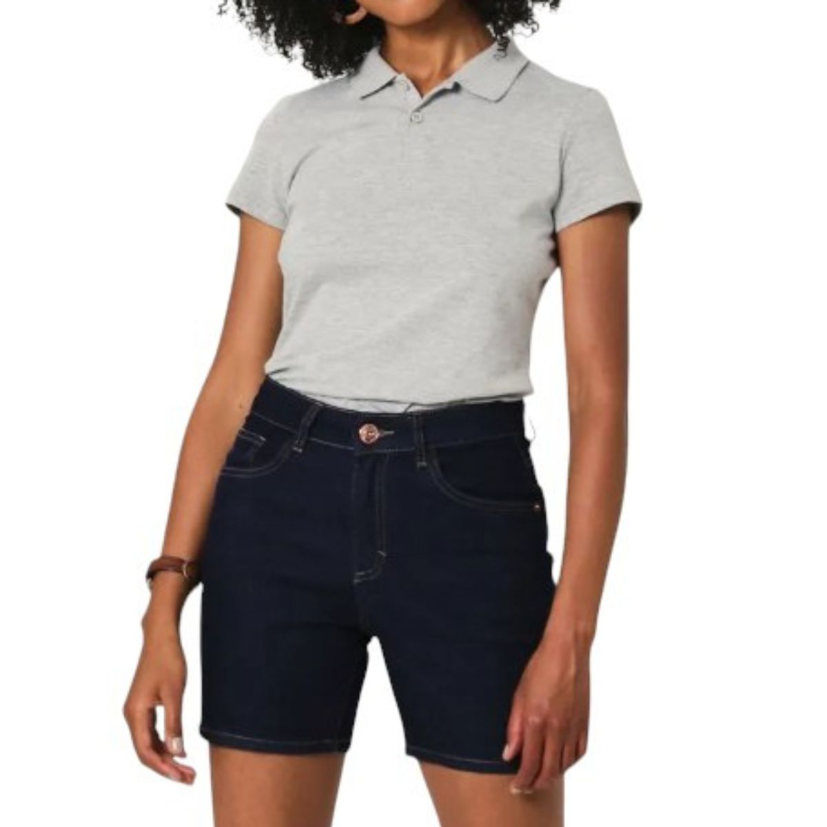 Camisa Polo Básica Feminina Malwee - Outlet do Brás
