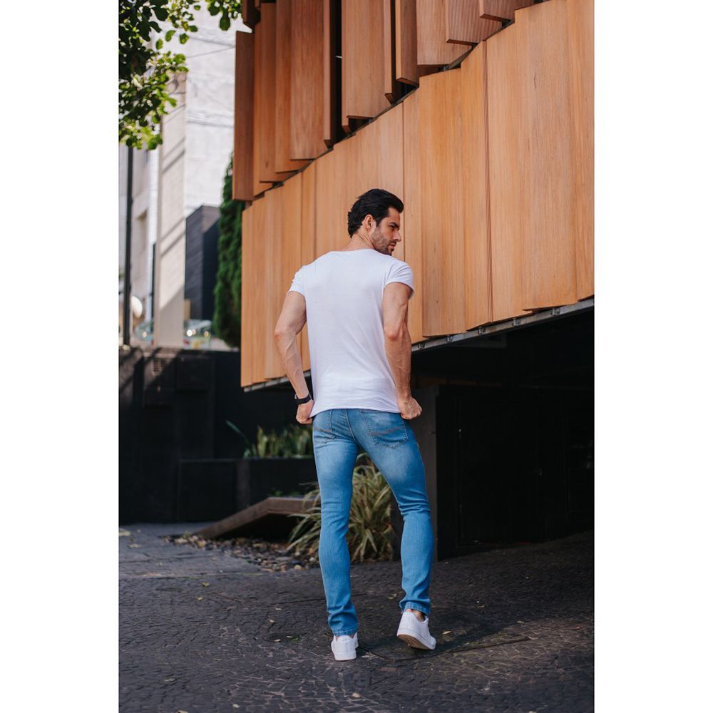 Calça Jeans Skinny Staroup Azul - Outlet do Brás