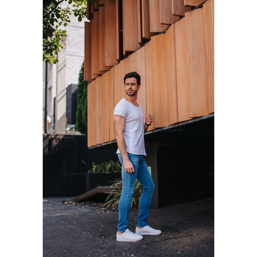 Calça Jeans Skinny Staroup Azul - Outlet do Brás