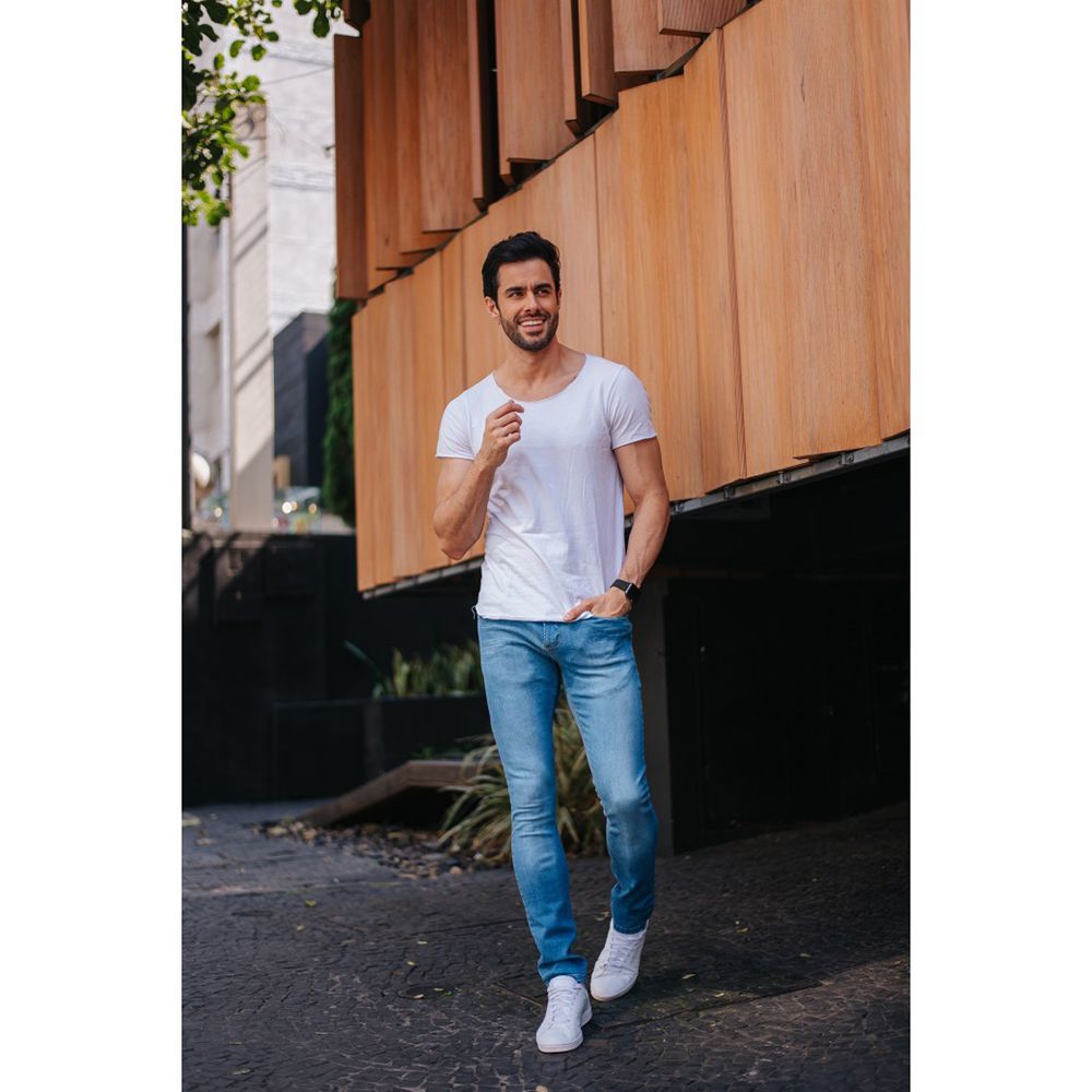 Calça Jeans Skinny Staroup Azul - Outlet do Brás
