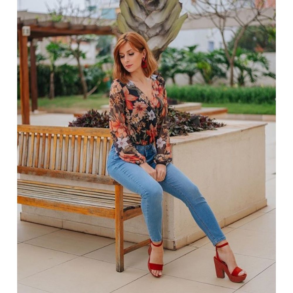 Calça Jeans Skinny Staroup Média Alta Azul - Outlet do Brás