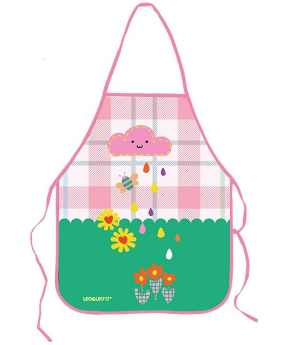 Avental Escolar Decorado Infantil - Leonora - candy papelaria criativa