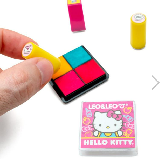 Carimbo Pedagógico Hello Kitty com Almofada 8 Modelos - Leonora - candy ...