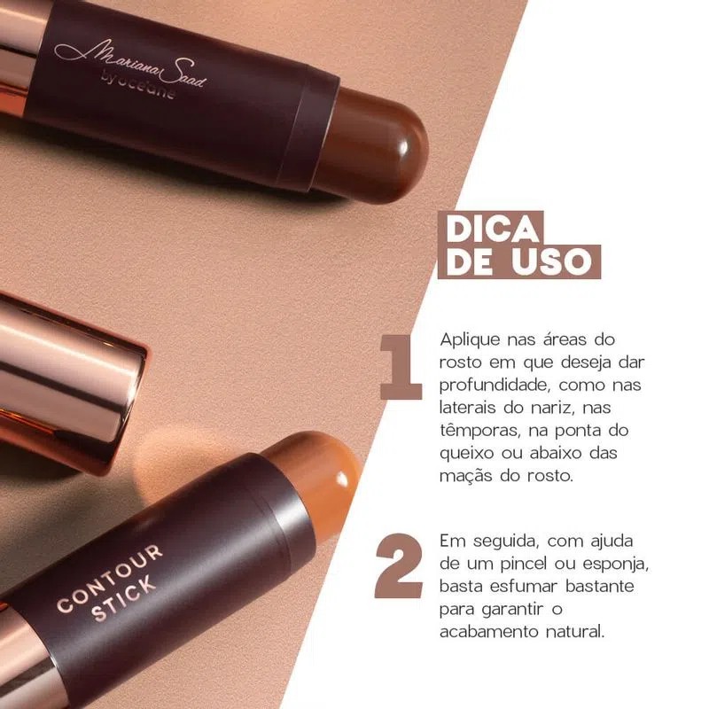 CONTORNO EM BASTÃO MARROM CLARO MARIANA SAAD BY OCÉANE - CONTOUR STICK ...