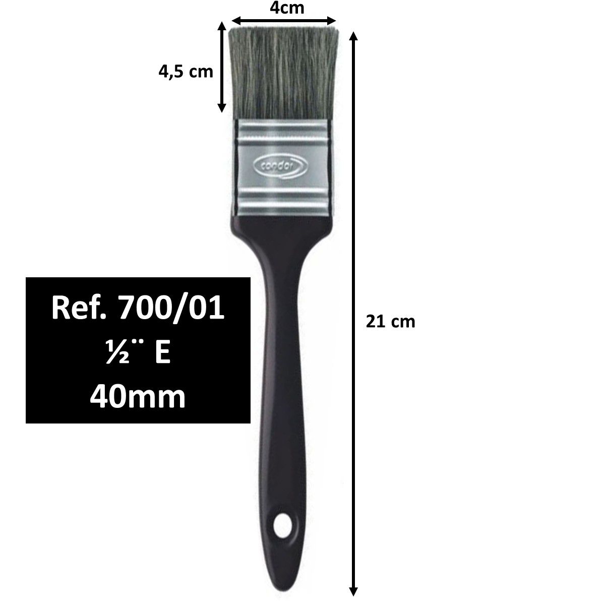 Trincha Média Condor Ref. 700 1 1/2” E - Loja Kento - Papelaria ...