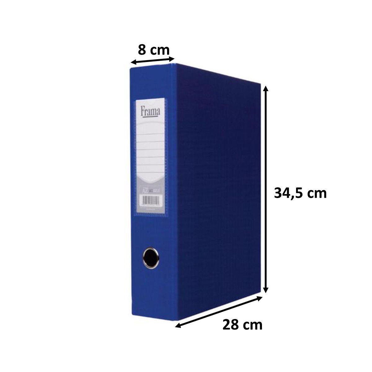 Pastas AZ Registradora Ofício Larga Cor Azul Usual Frama - Loja Kento ...