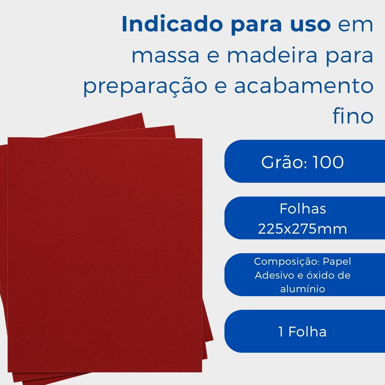 Lixa para Massa e Madeira Ref 800 Grão 100 Unitário Tigre - Loja Kento ...