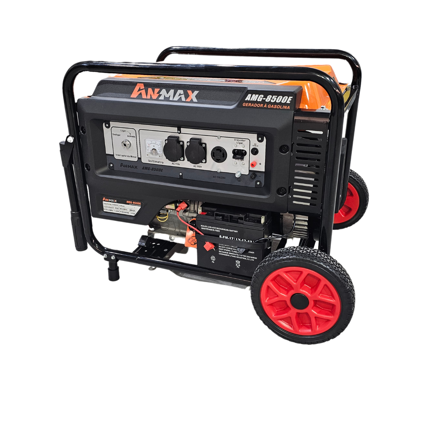 Gerador de Energia à Gasolina- AMG 8500E - 7,5kVA - Anmax - Monofásico ...