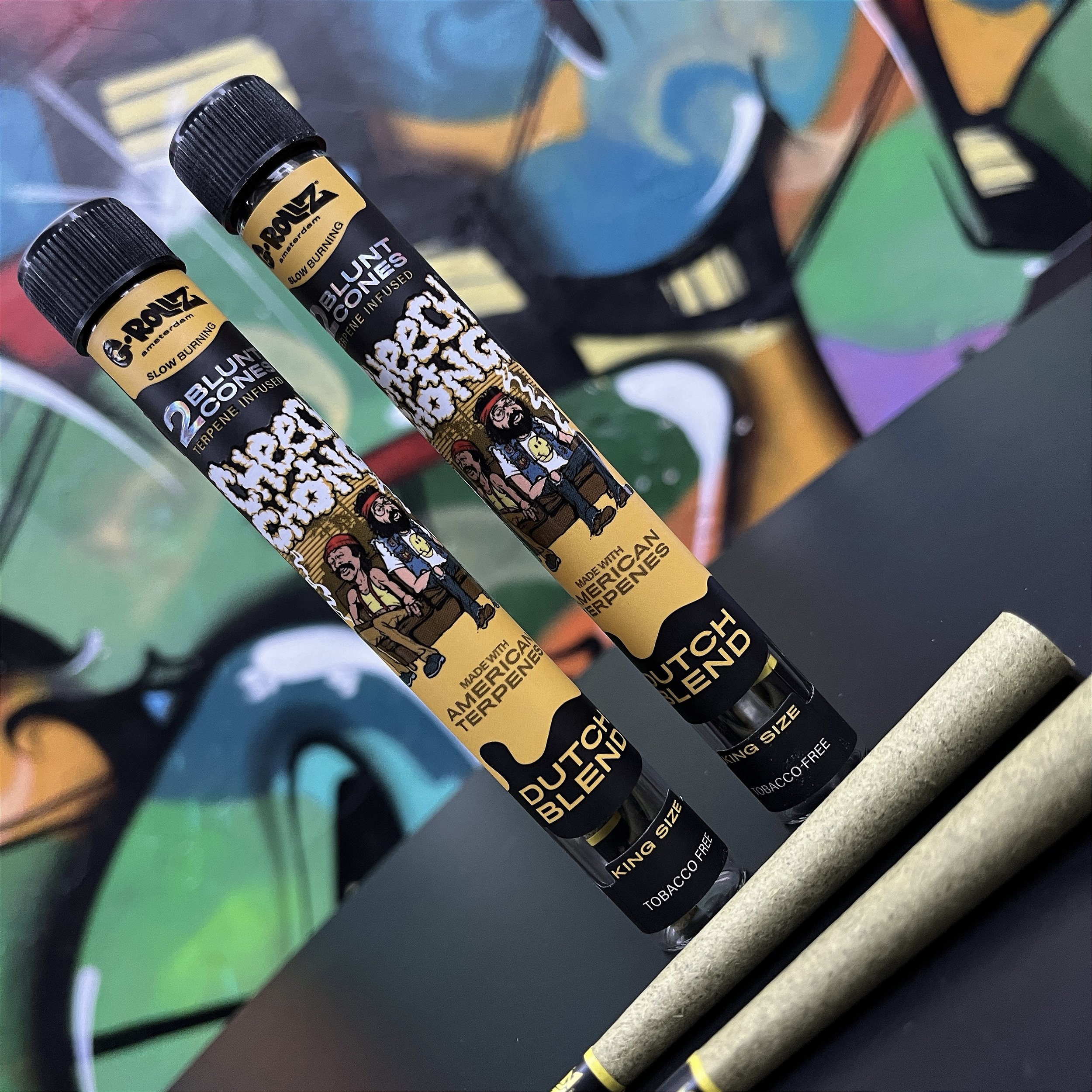 Blunt Cone G-Rollz Cheech Chong Dutch Blend 2 unidades - Casa 93