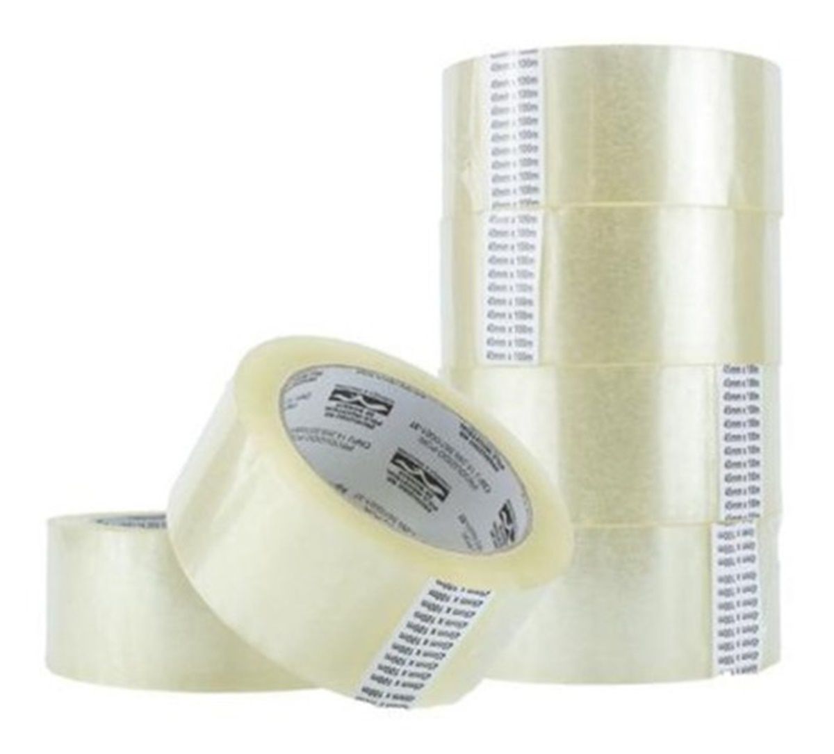 KIT 10 FITAS ADESIVAS 45 X 100 TRANSPARENTE - GUARUPACK EMBALAGENS