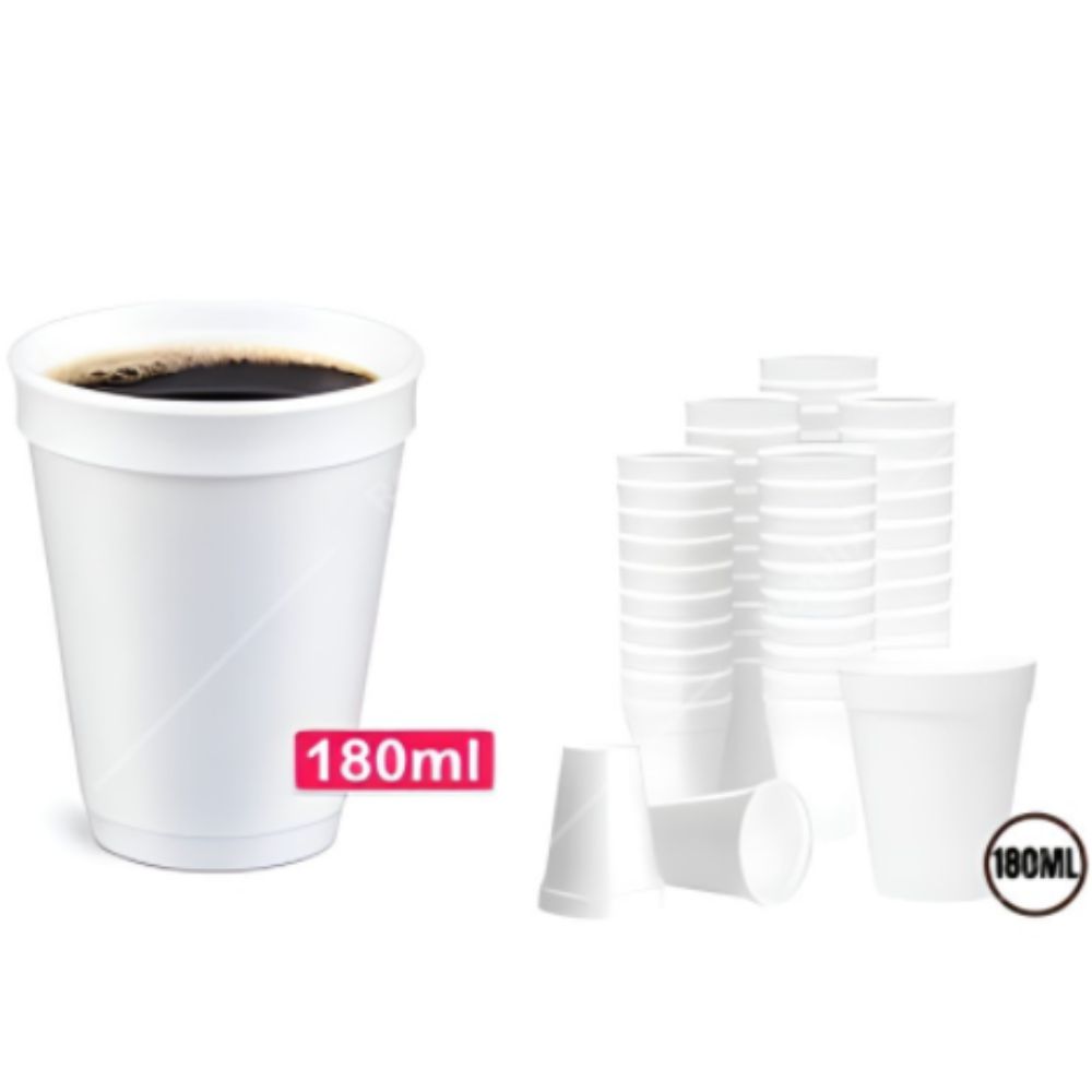1000 Unidades Copo Isopor EPS Térmico­ 180ml CCT-180 Copobras ...