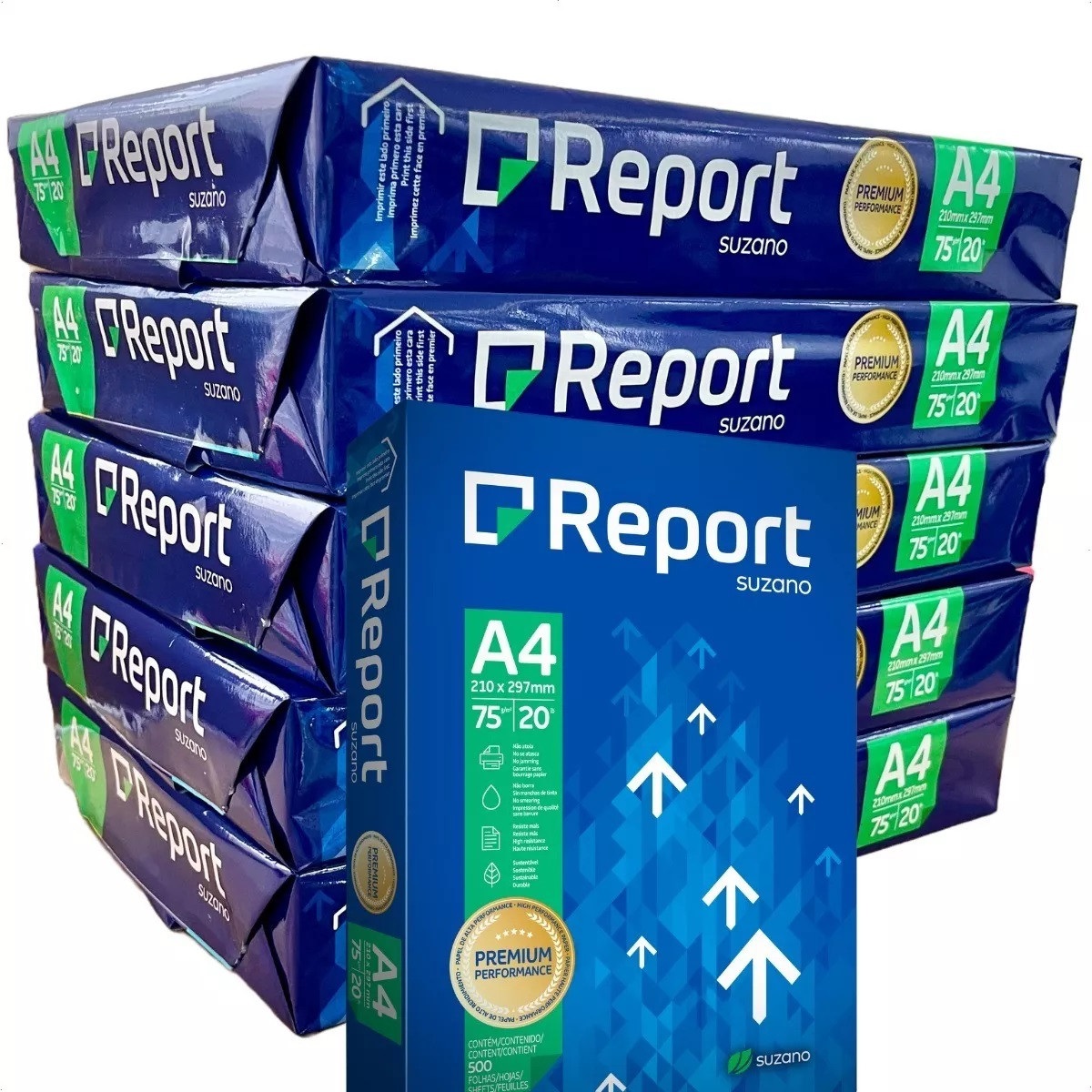 CAIXA COM 10 RESMAS DE PAPEL REPORT A4 BRANCO - Aries Informática ...