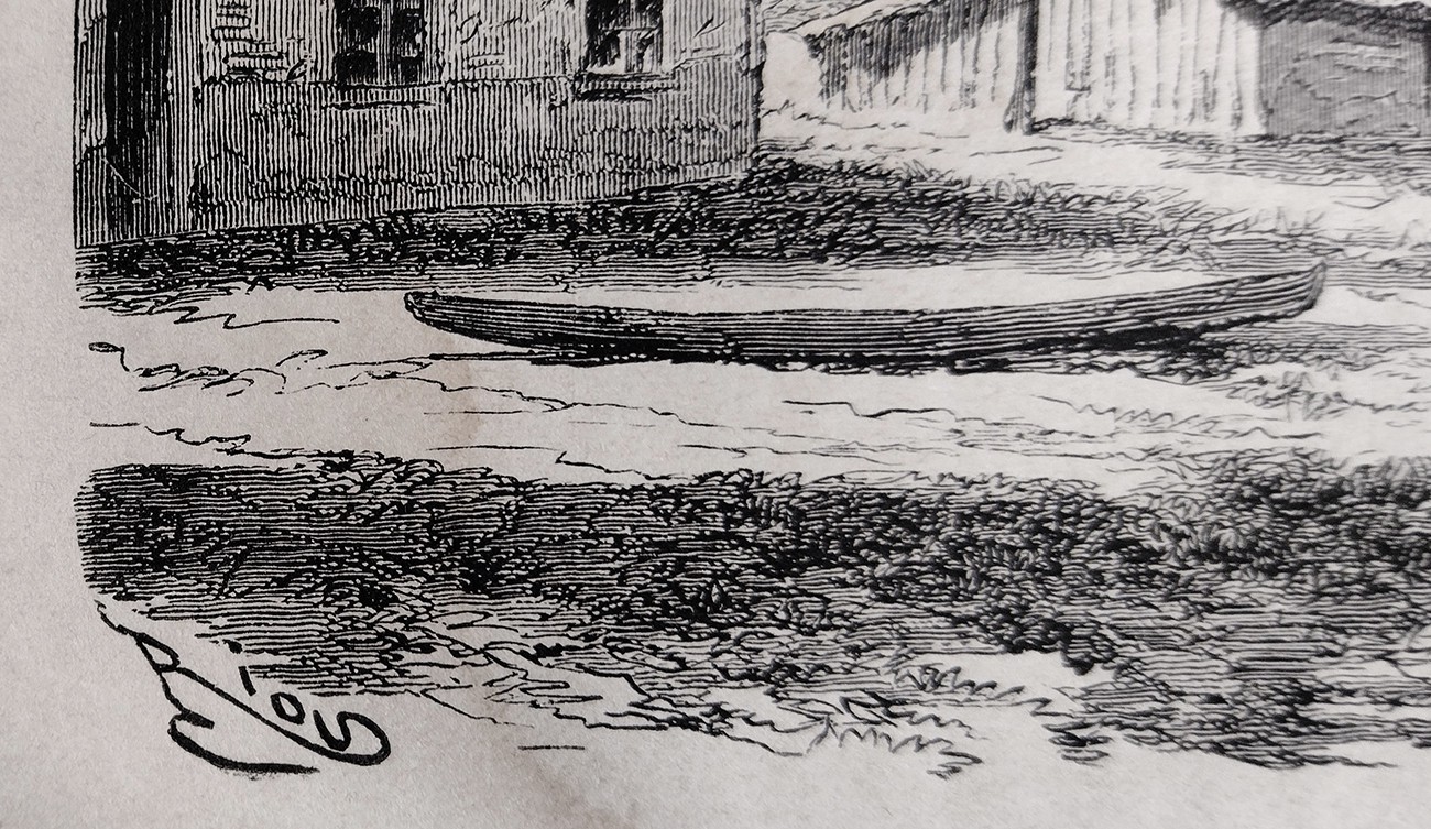 Amazonas, Le port de Teffé, Gravura de Edouard Riou - Lenach - Lenach ...