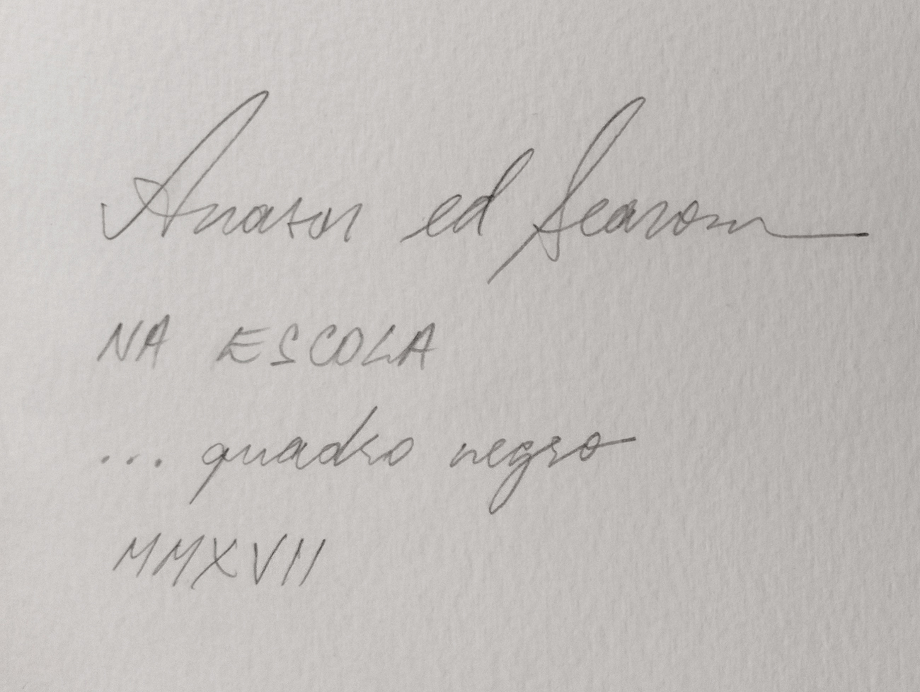 Anasor ed Searom - Desenho Grafite Figura Feminina, Na Escola, Lenach ...