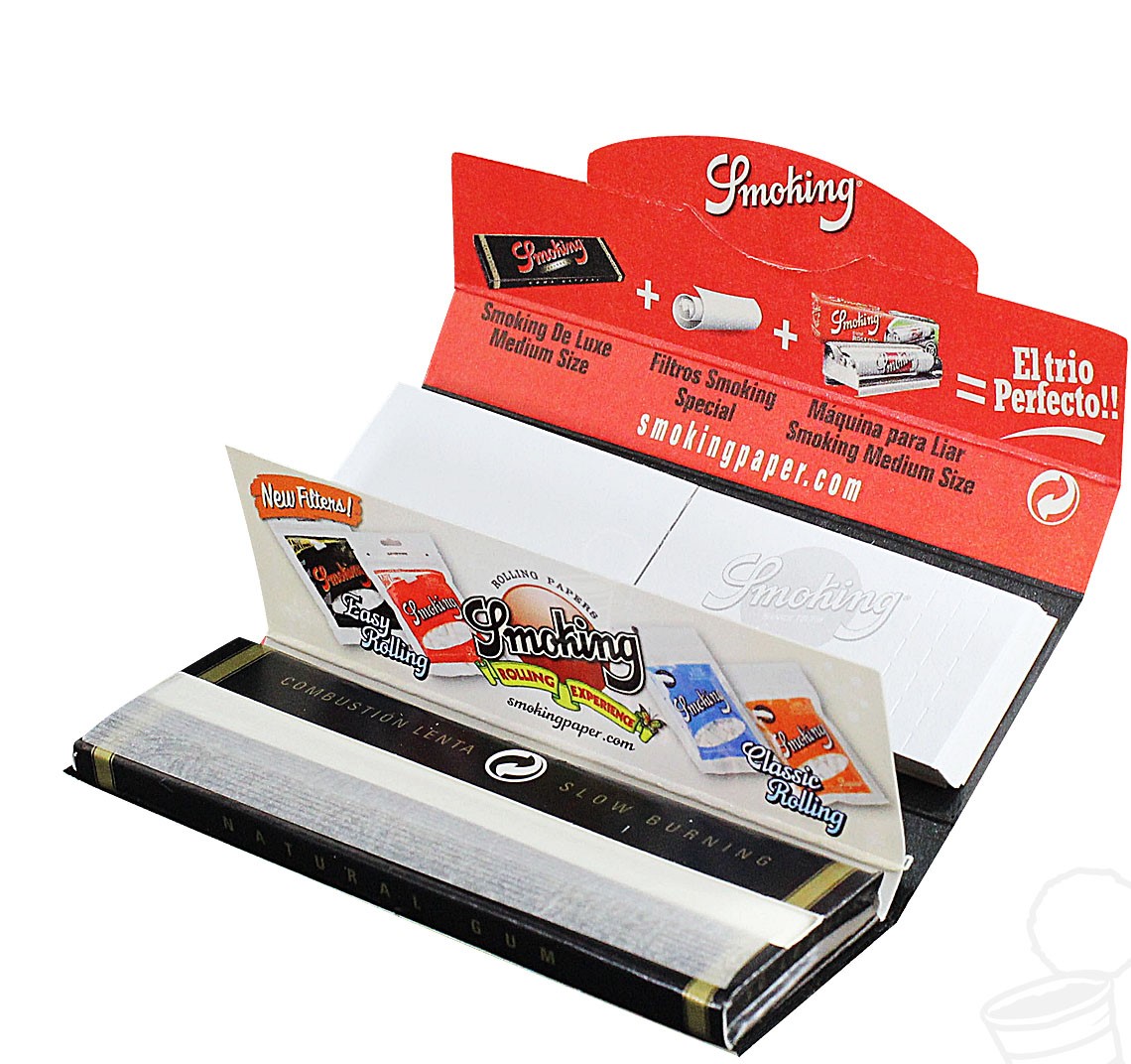 Seda Smoking King Size Deluxe com Piteiras - Mr. Bob Head Shop e Tabacaria