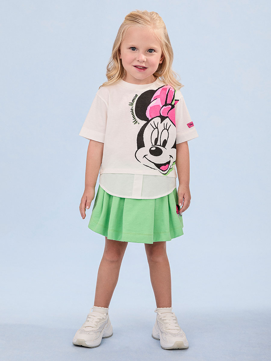 Conjunto Infantil Minnie Mouse Verde Anime - bambolê - loja de roupa ...