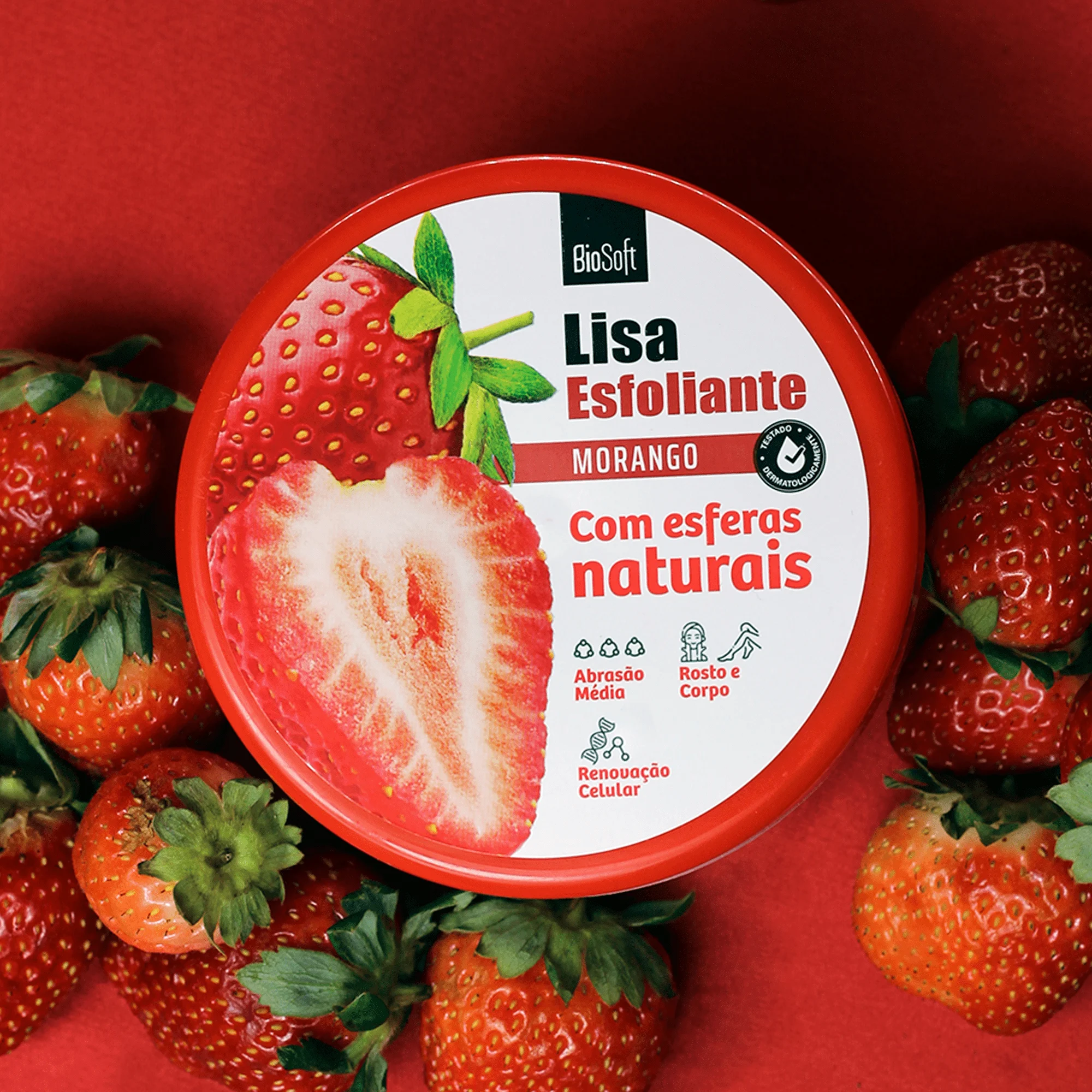 Esfoliante Morango Bio Soft 220g - Compre Aqui Todos os Produtos com o ...