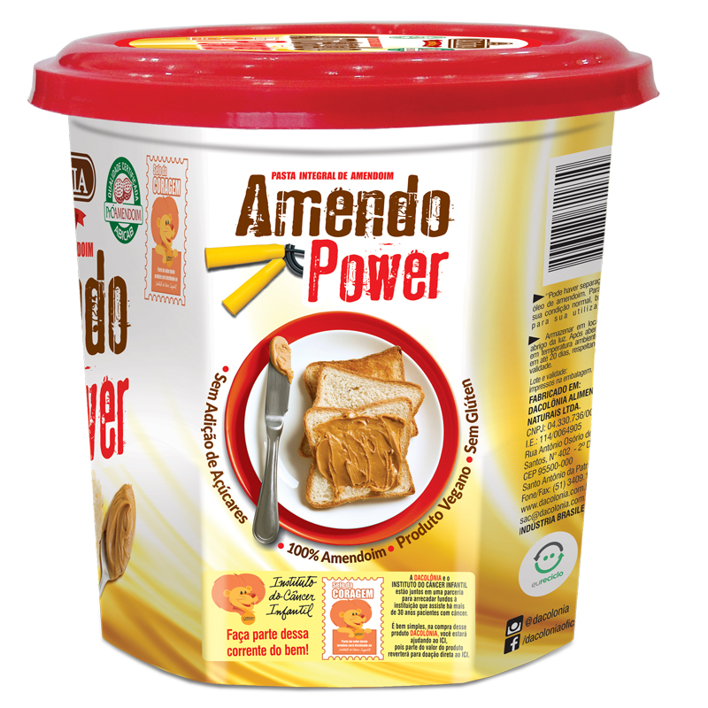 Pasta de Amendoim Integral Amendo Power - 1,005kg - Loja virtual ...