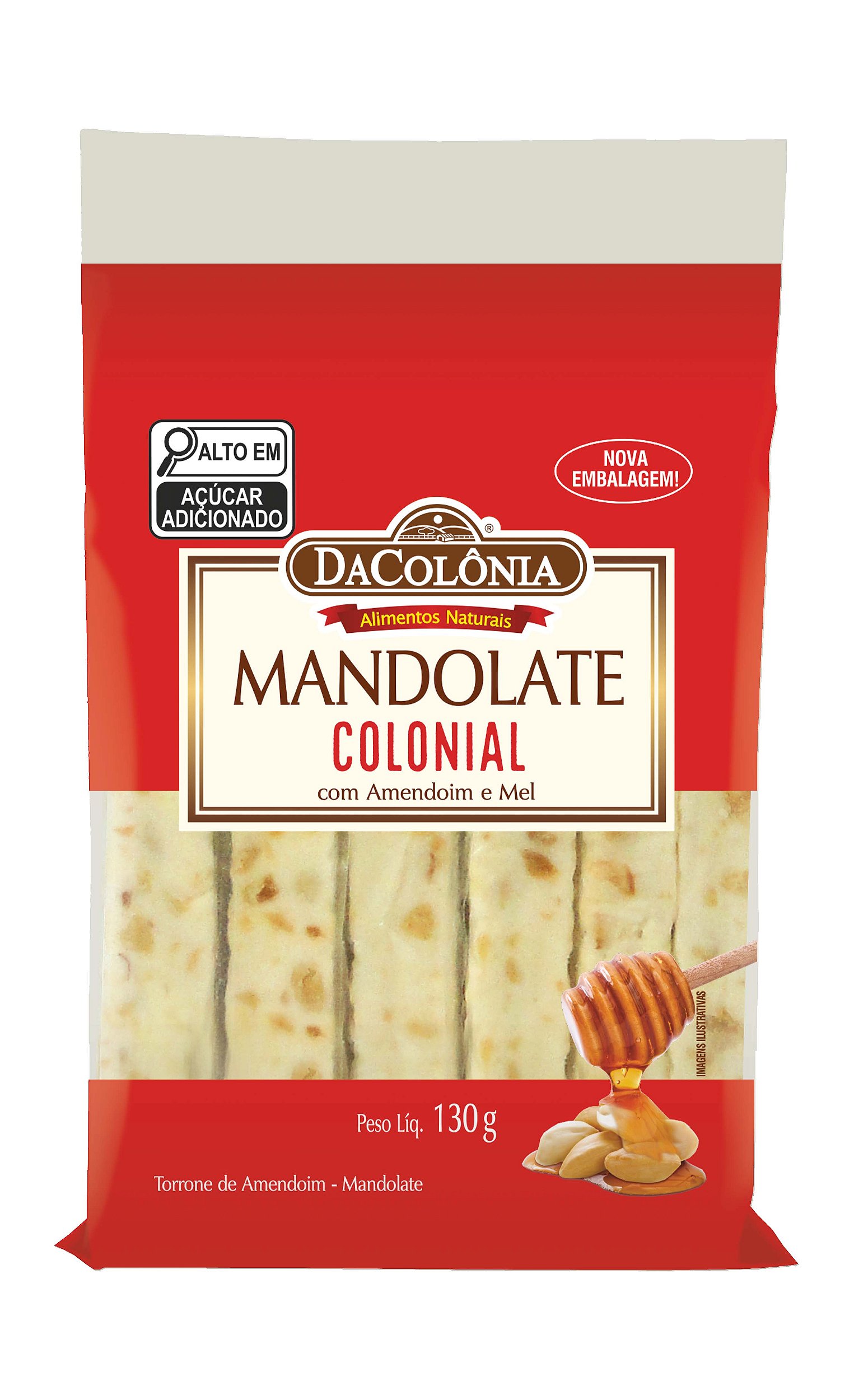 Mandolate tipo Colonial com amendoim e Mel 130g - Loja virtual ...