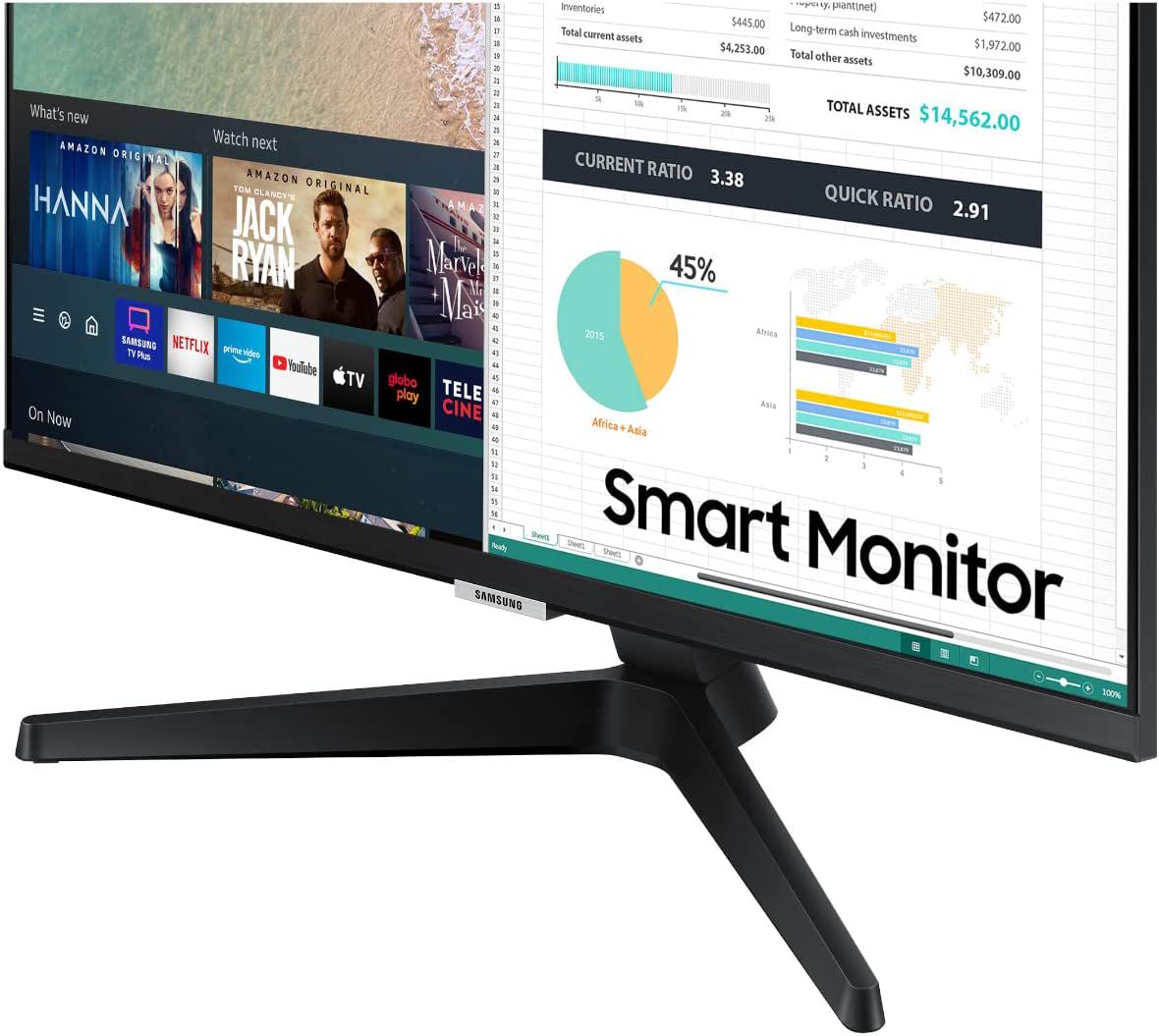Monitor Smart Samsung 24” Full HD IPS Wi-Fi Bluetooth Tizen S24AM506NL ...