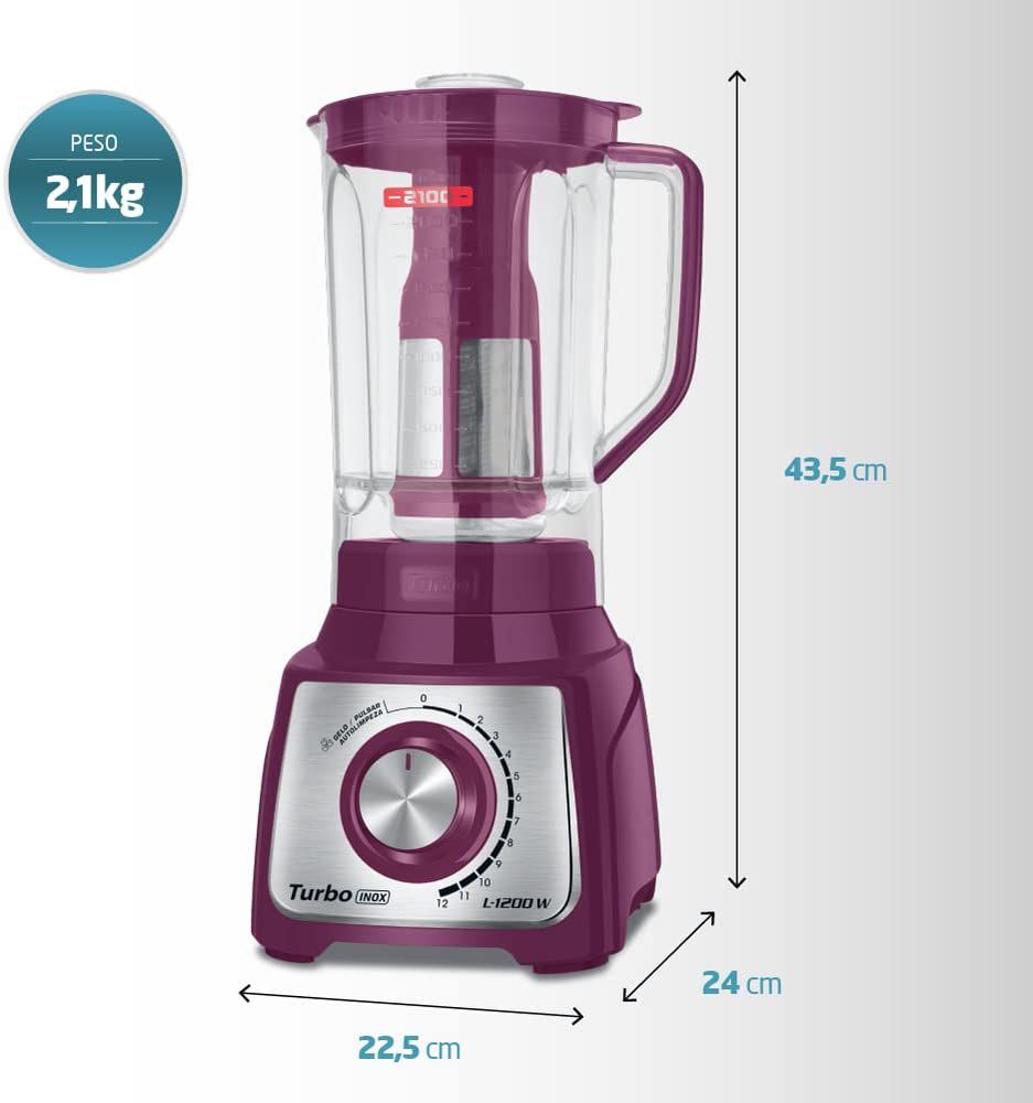 Liquidificador Mondial Turbo 1200W L-1200-MI 220v - Bem-vindo à Multmaxx
