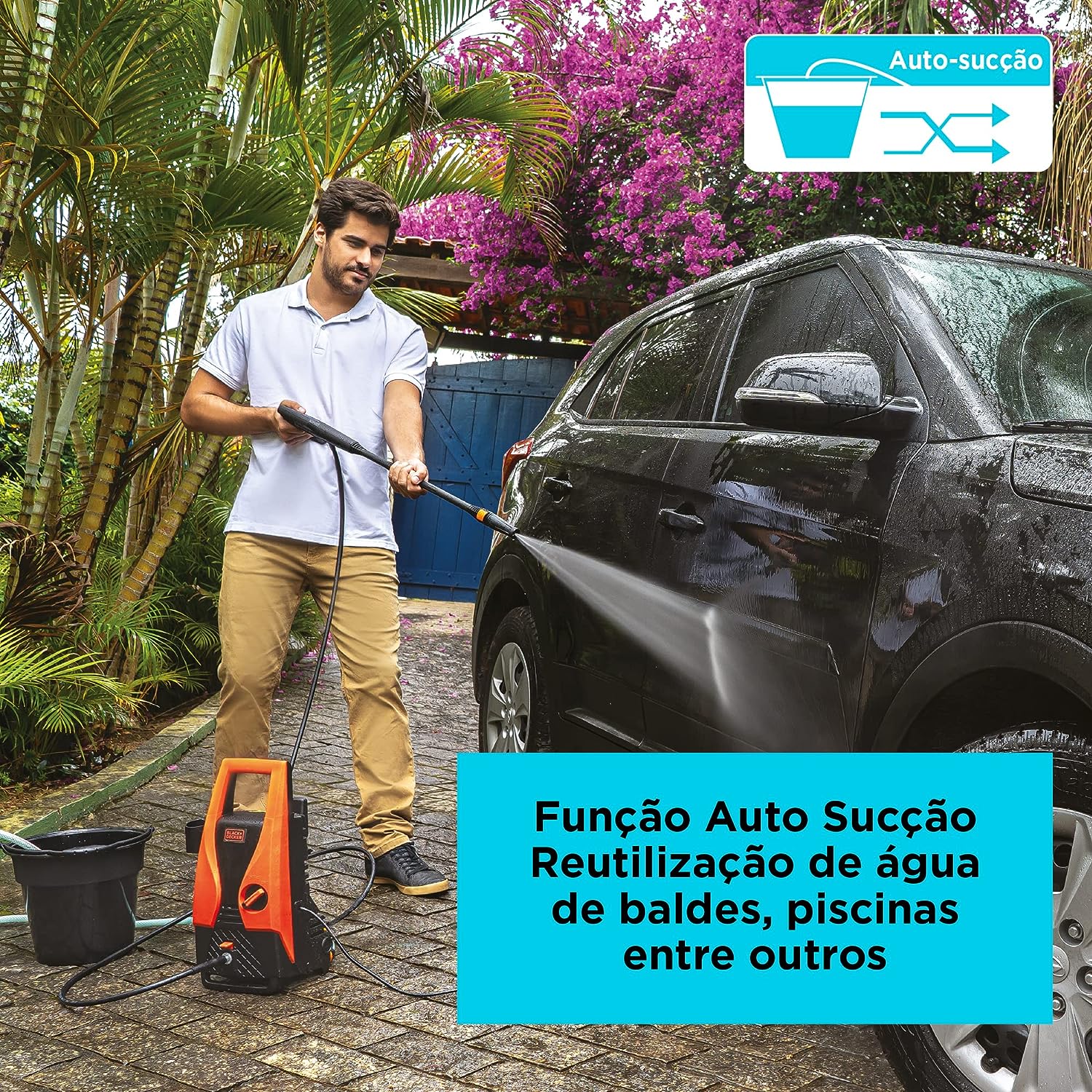 Lavadora de Pressão 1512 PSI 1400W Black&Decker - Preta/Laranja 220V - Bem-vindo à Multmaxx