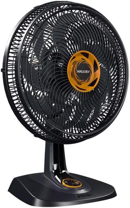 Ventilador Mallory Neo Air Max Control 15 PR-DR Preto/Dourado com Cont ...