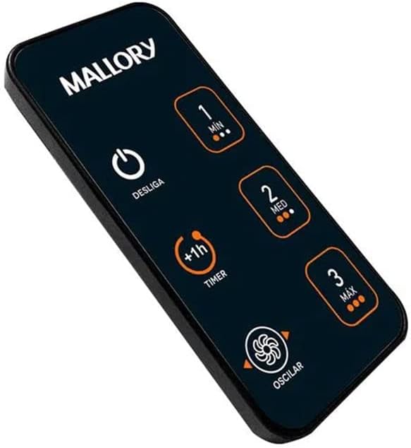 Ventilador Mallory Neo Air Max Control 15 PR-DR Preto/Dourado com Cont ...