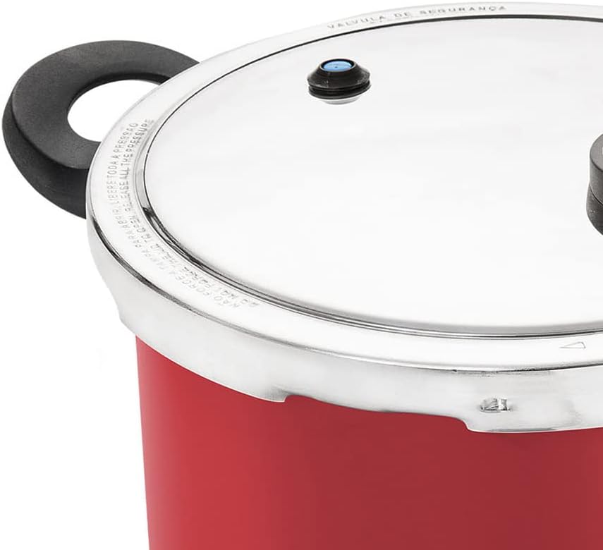 Panela de Pressão Eterna Colors 6L Vermelha - Bem-vindo à Multmaxx