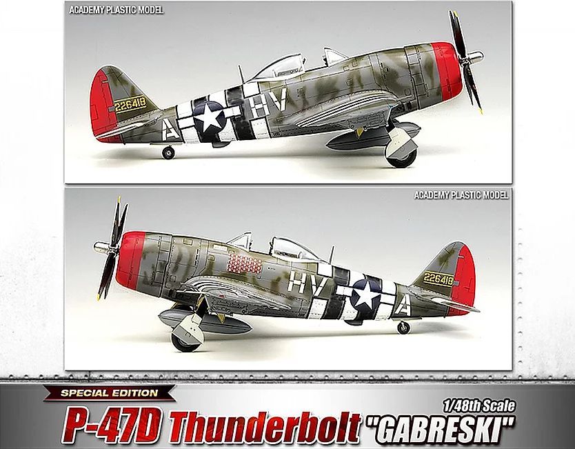 Academy - P-47D Thunderbolt "Gabreski" - 1/48 - HTC ATACADO