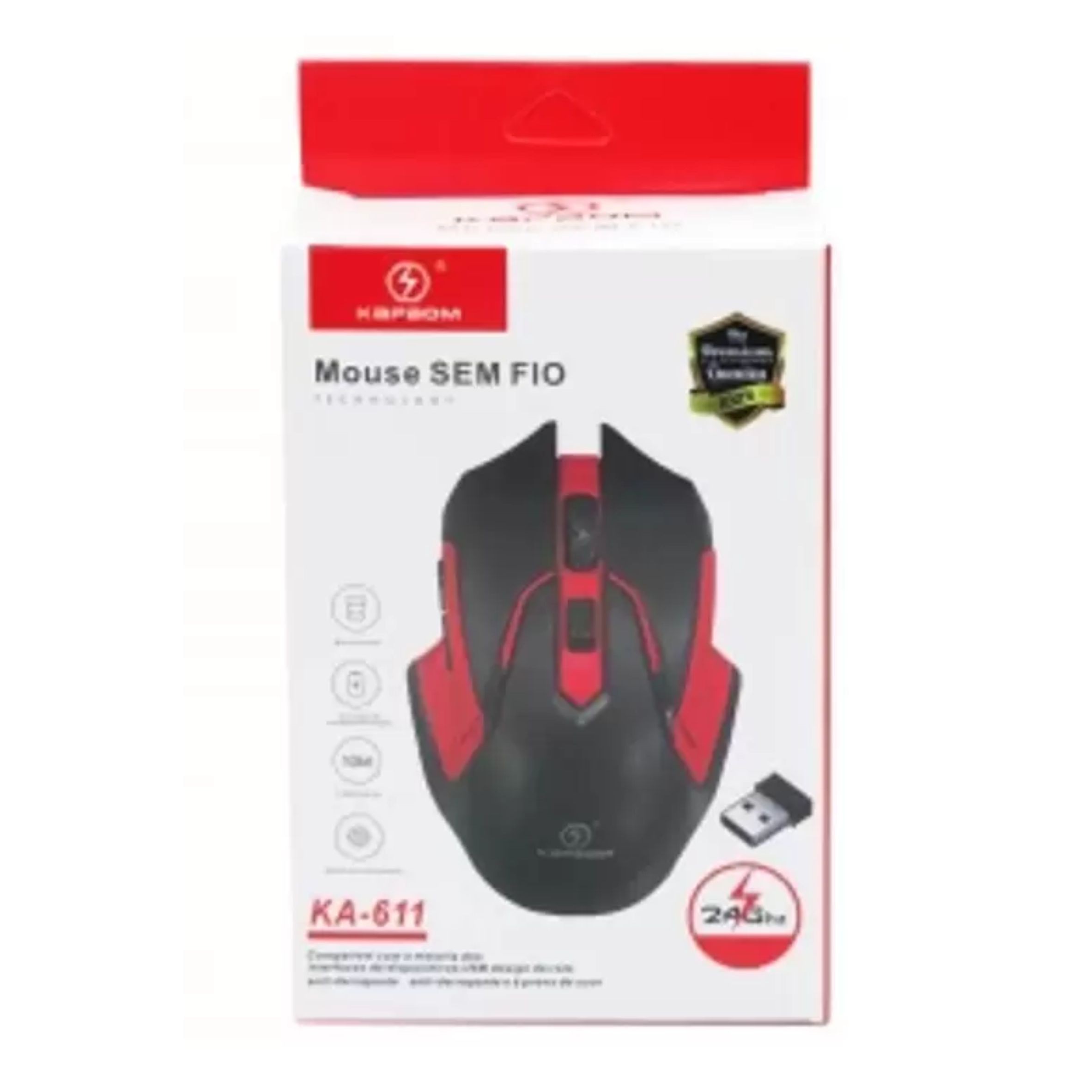 Mouse Kapbom Wireless KA-611 Cinza - SL Shop - A melhor loja de ...