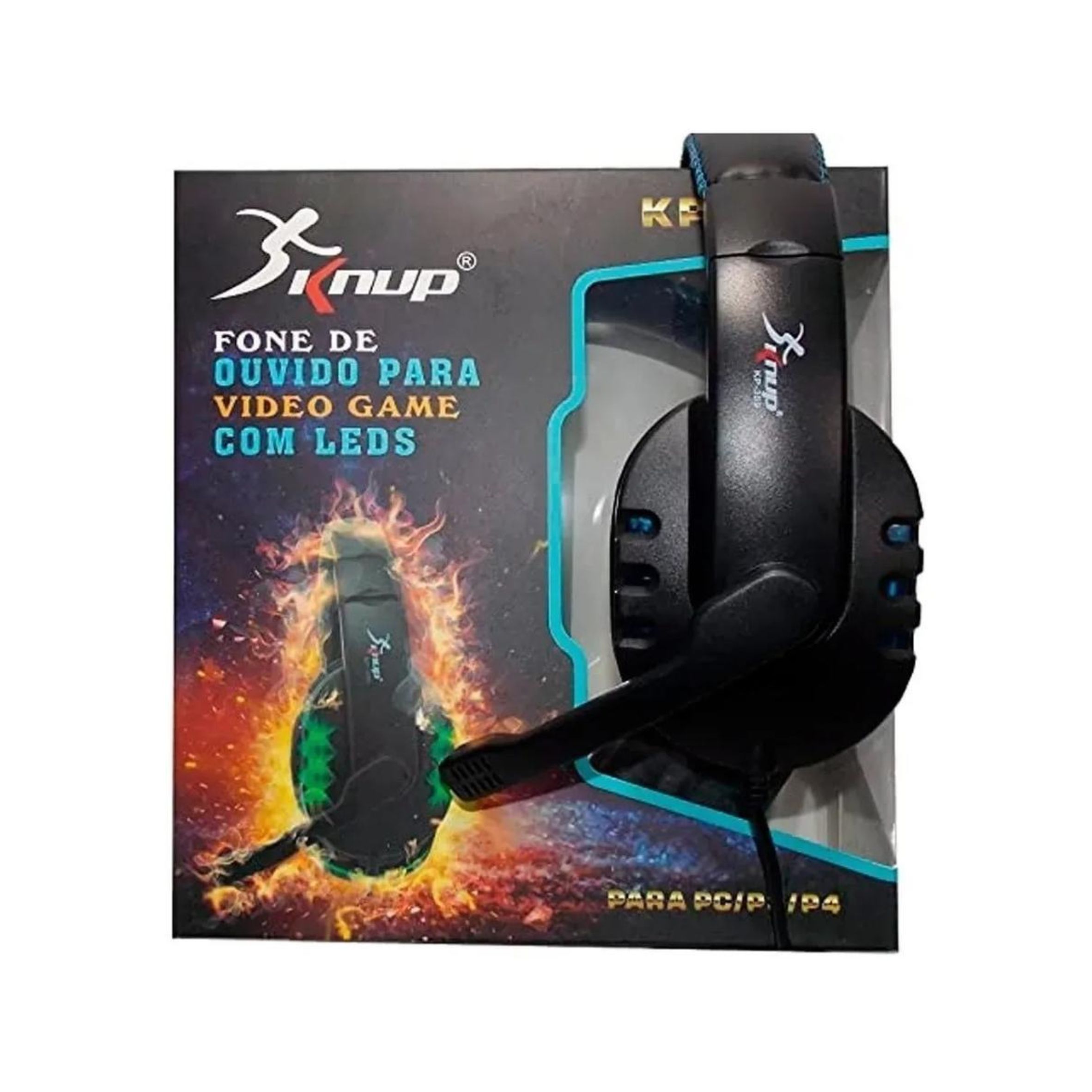 Headset Gamer Com Fio Knup KP-359 Preto/Azul - SL Shop - A melhor loja ...