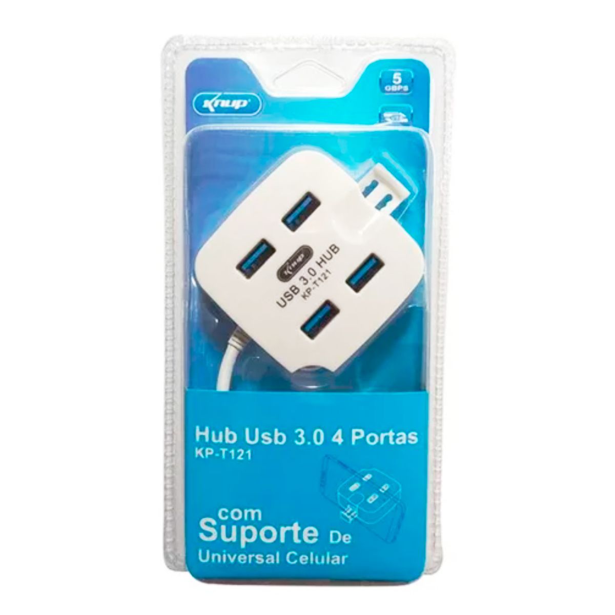 Hub USB 3.0 e 3x USB 2.0 Knup 4 Portas KP-T121/A Branco - SL Shop - A melhor loja de smartphones ...