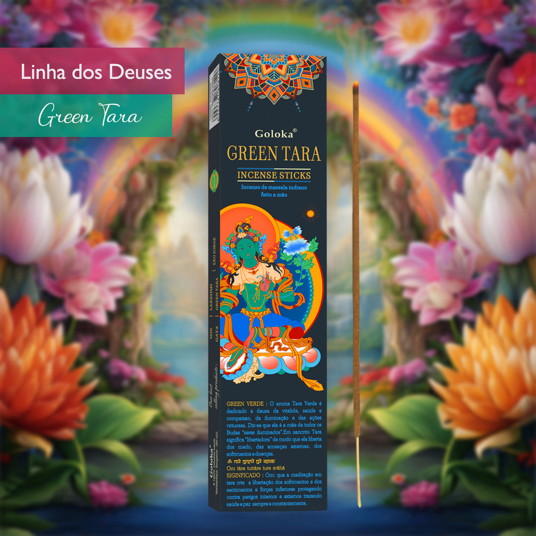 Incenso Indiano de Massala - Linha Goloka Black - Green Tara - 15G ...