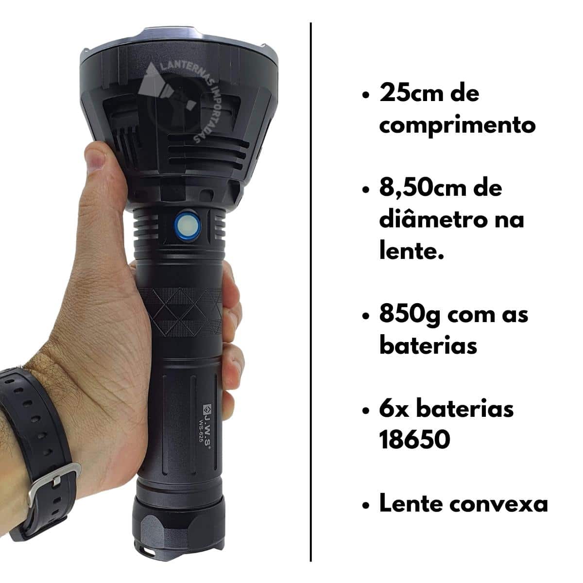 Lanterna Poderosa LED Cree V3 Tocha Potente Super Foco Holofote JWS ...