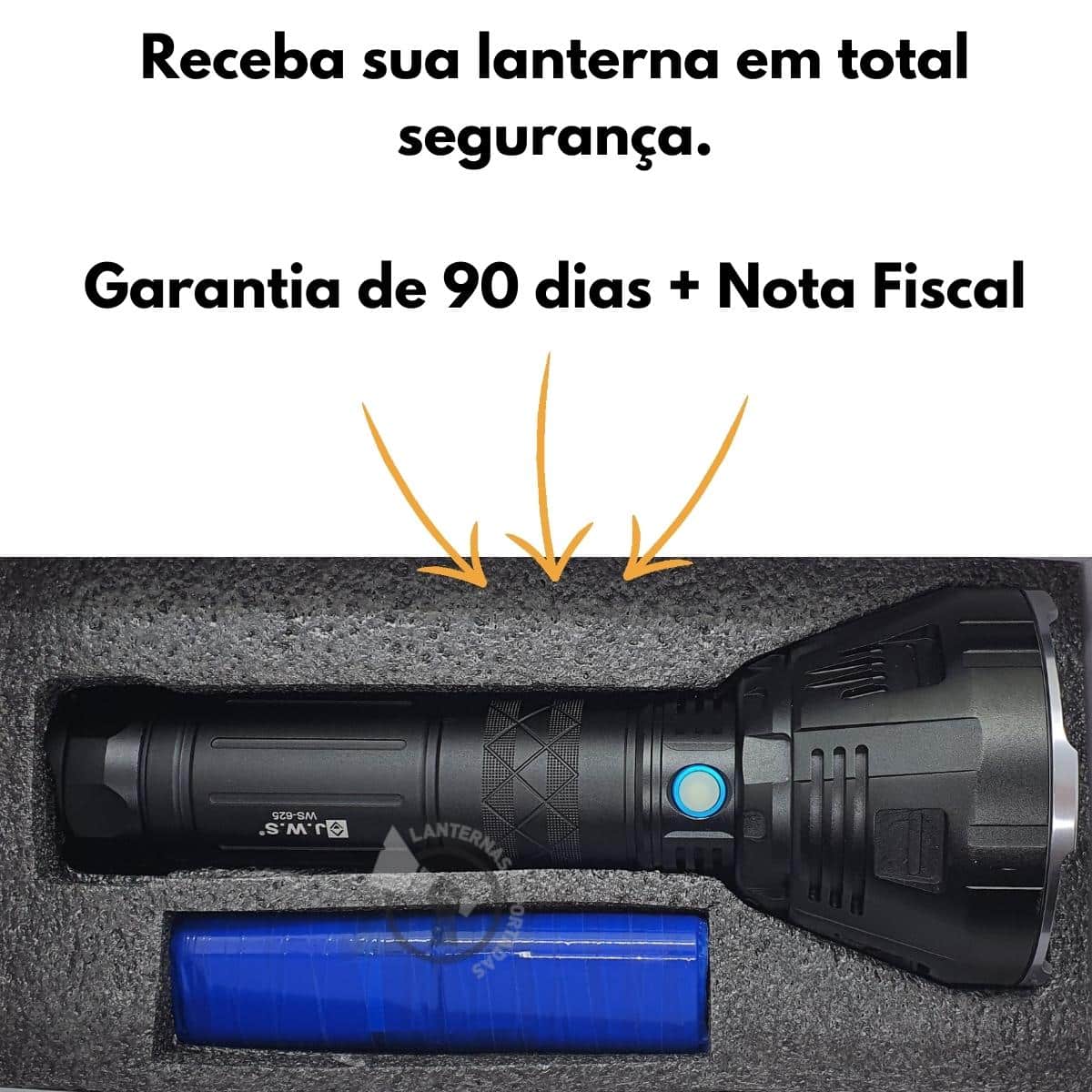 Lanterna Poderosa LED Cree V3 Tocha Potente Super Foco Holofote JWS ...