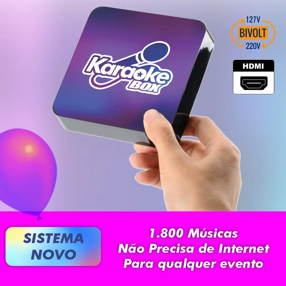 Karaokê Box Profissional Com Pontuação Diversão Para Todos - KARAOKE BOX