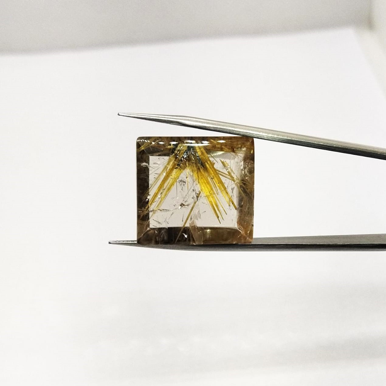 Quartzo Diverso Rutilo Dourado Retangular 20x22mm - Kenede Pedras ...