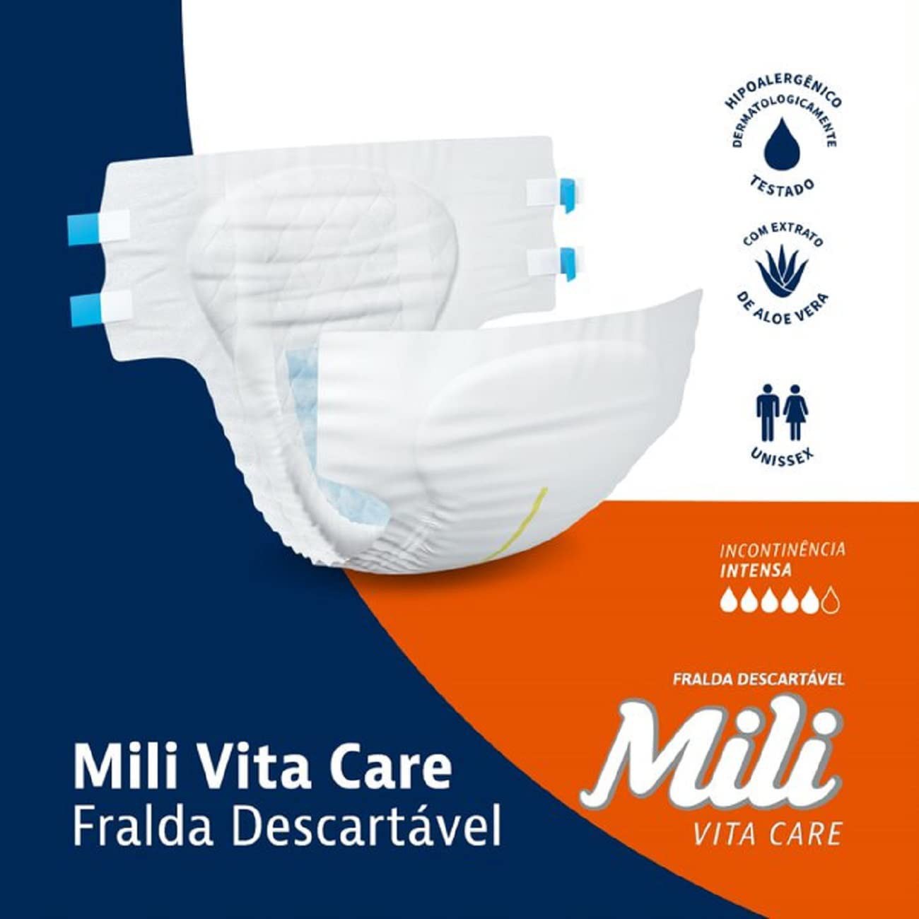 Fralda Mili Vita Care Tam XG c/ 21 unid. - Emporium das Fraldas