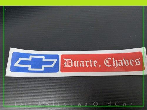 Adesivo Concessionária Chevrolet Duarte Chaves externo Colagem na ...