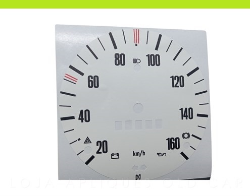 ADESIVO VELOCÍMETRO BRASILIA 77 A 79 / MODELO HORASA APLIQUE P ...