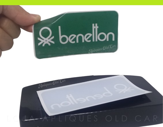 ADESIVO DECORATIVO BENETTON / ADESIVO EMBLEMA BENETTON EDIÇÃO LIMITADA ...
