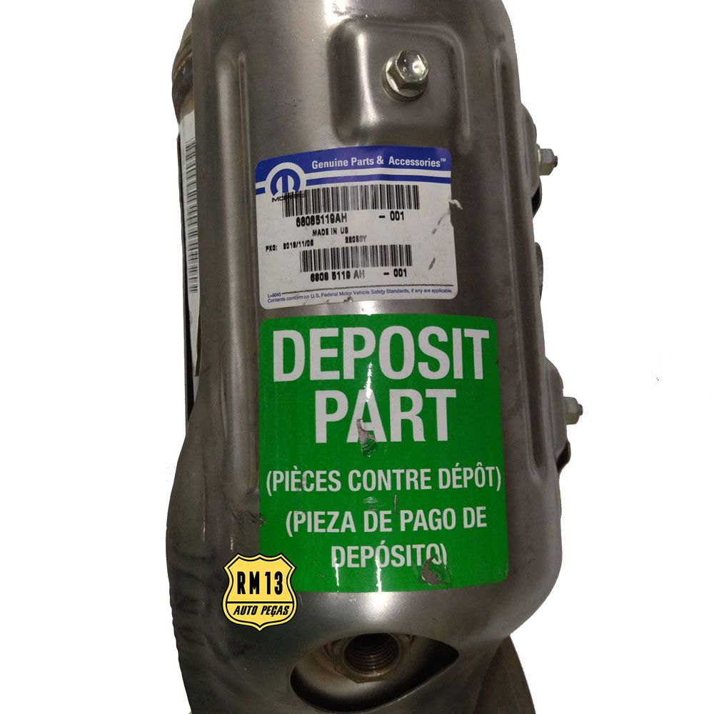 Catalisador JEEP Wrangler V6 Ld 12a18 K68085119AH 68085119AH - RM 13 ...