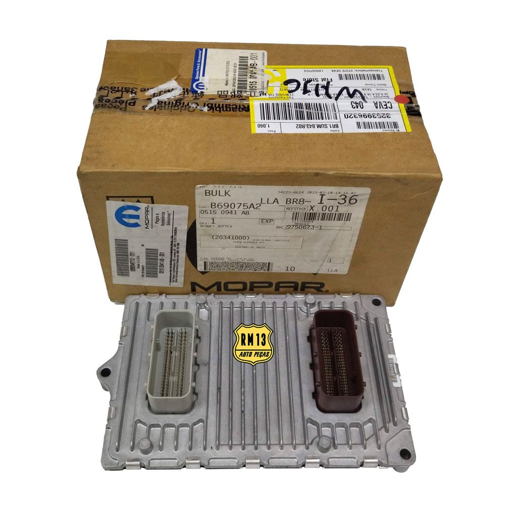 Modulo Central Injeção JEEP Compass 2.0 16V 15 a17 5150941AB - RM 13 ...