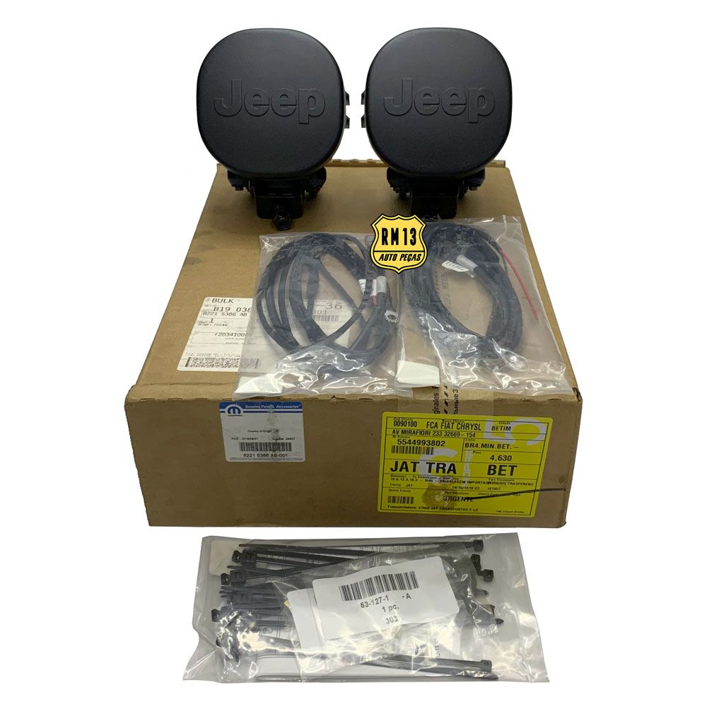 Par Farol Milha LED 7" JEEP Wrangler K82215386AB 82215386AB - RM 13 ...