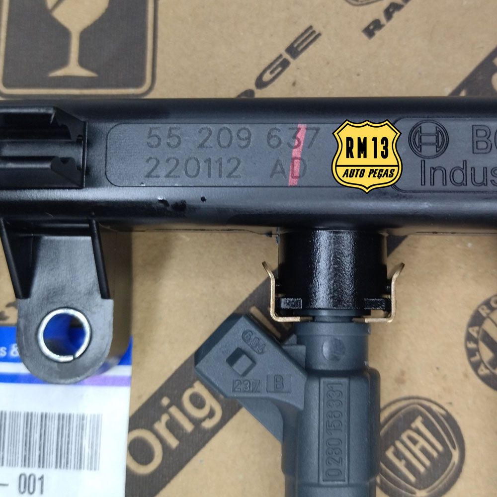 Flauta 4 Bicos Idea 1.4 Flex Após 11 0280156331 F000KV0234 - RM 13 Auto ...