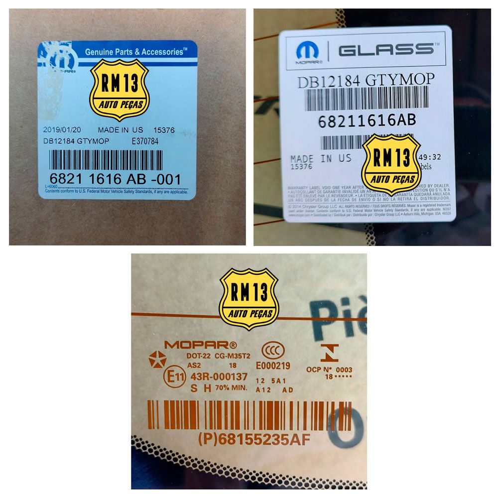 Vidro Vigia Traseiro Grand Cherokee 14a22 68211616AB Genuíno - RM 13 ...