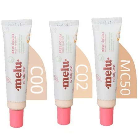 Base Líquida Melu - By Ruby Rose - Brisa Maquiagens